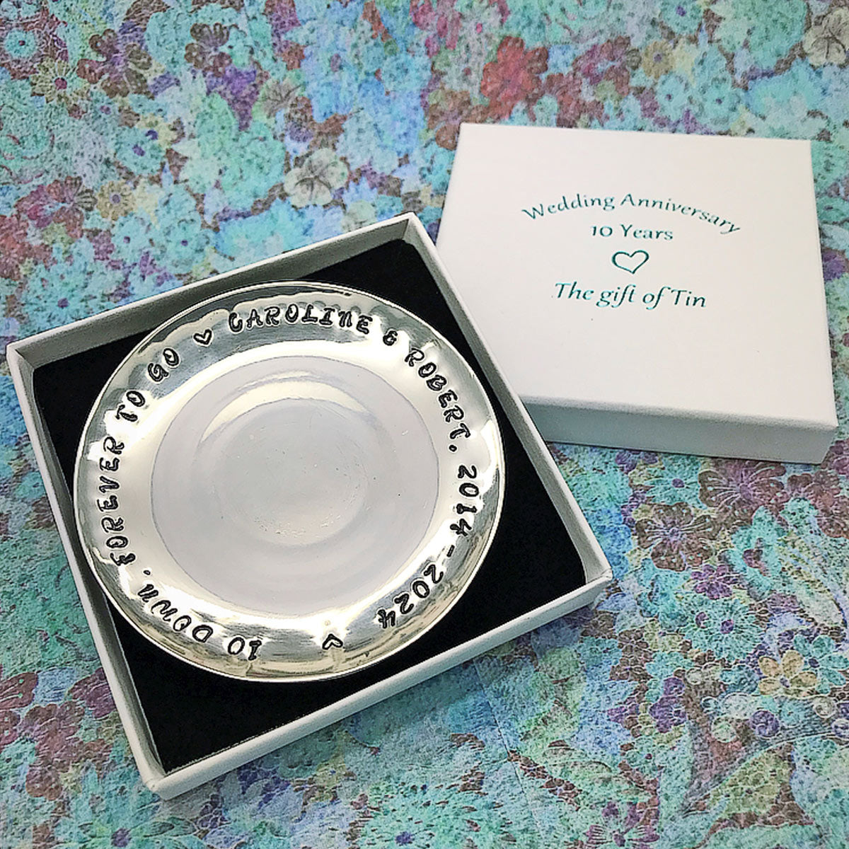 10 Anniversary Gift Collection | Tin Gifts | Personalised Tin Mini Bowl ...